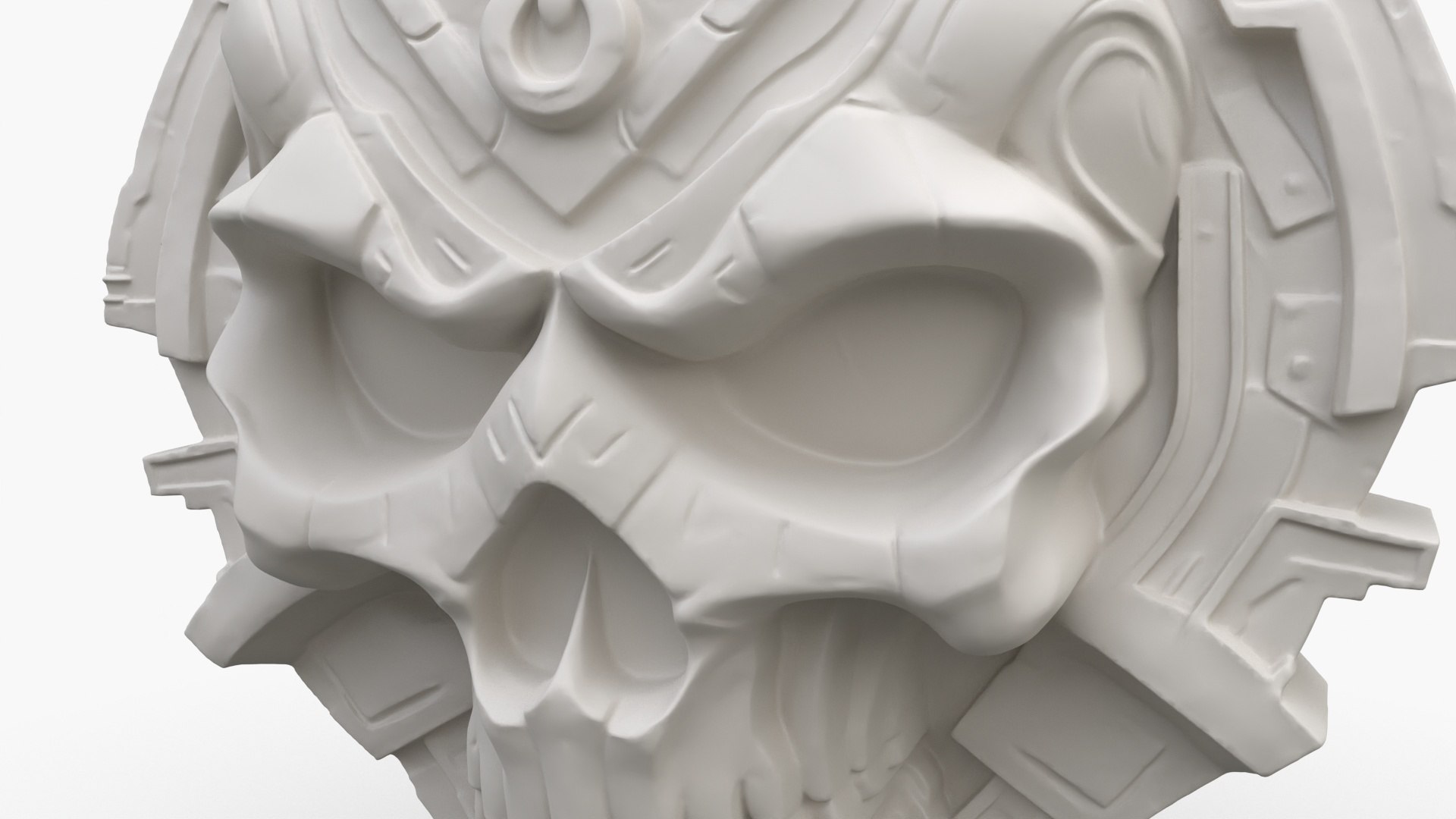 Techno Totem Skull 6 3D Model - TurboSquid 2205061