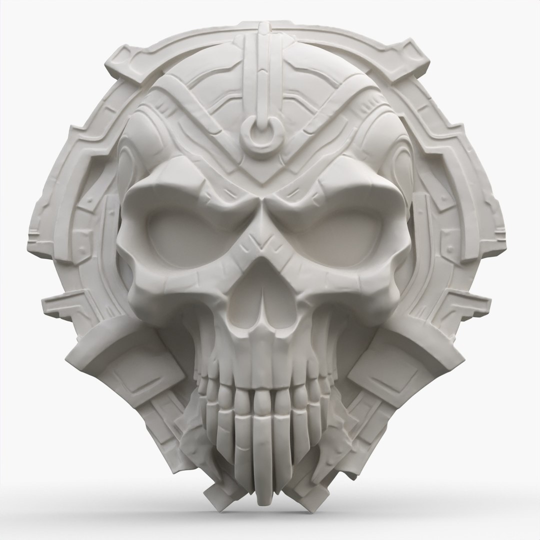 Techno Totem Skull 6 3D Model - TurboSquid 2205061