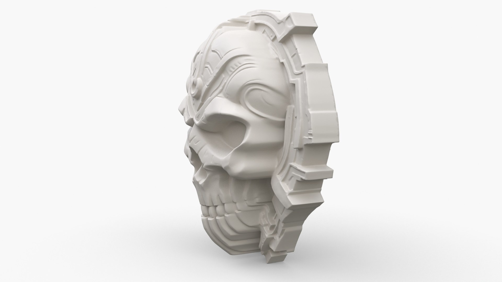 Techno Totem Skull 6 3D Model - TurboSquid 2205061