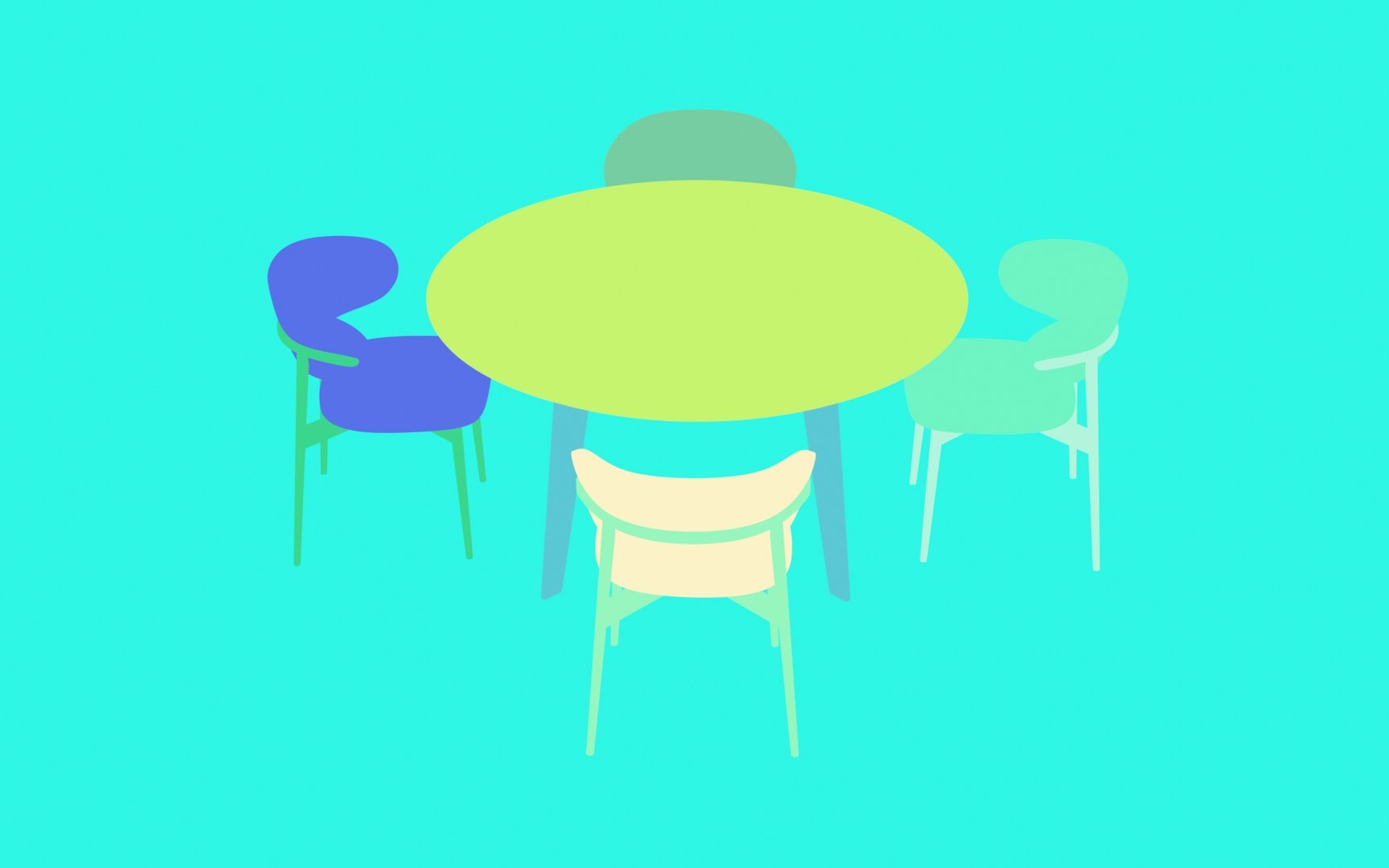 3D Model Oleandro Table Chair - TurboSquid 1892248