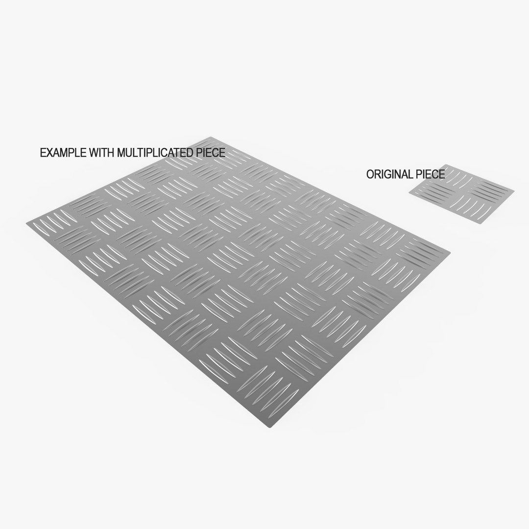 Checker Plate Pattern 3D Model - TurboSquid 1172132