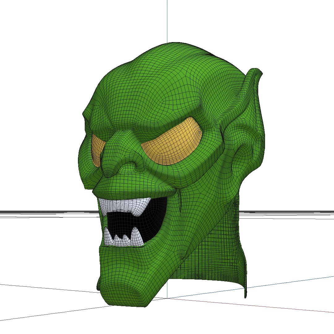 3D GREEN GOBLIN MASK - TurboSquid 2351421