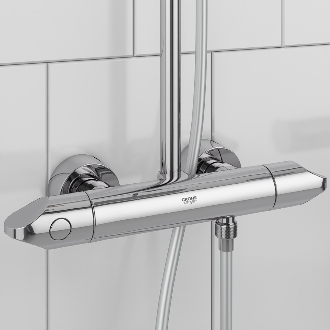 Shower Systems Grohe Rainshower 3D Model - TurboSquid 1405081