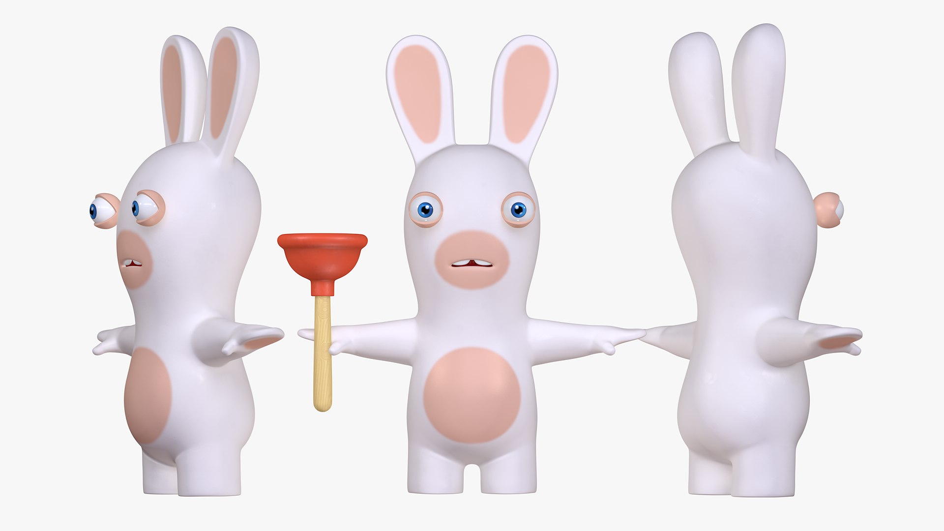 Classic Rabbids Character 8k Model - TurboSquid 1758833