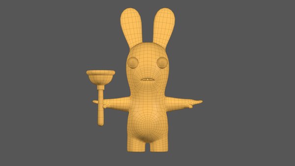 Classic Rabbids Character 8k model - TurboSquid 1758833