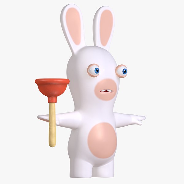 3D Rabbid Fitness Character 8k - TurboSquid 1772069