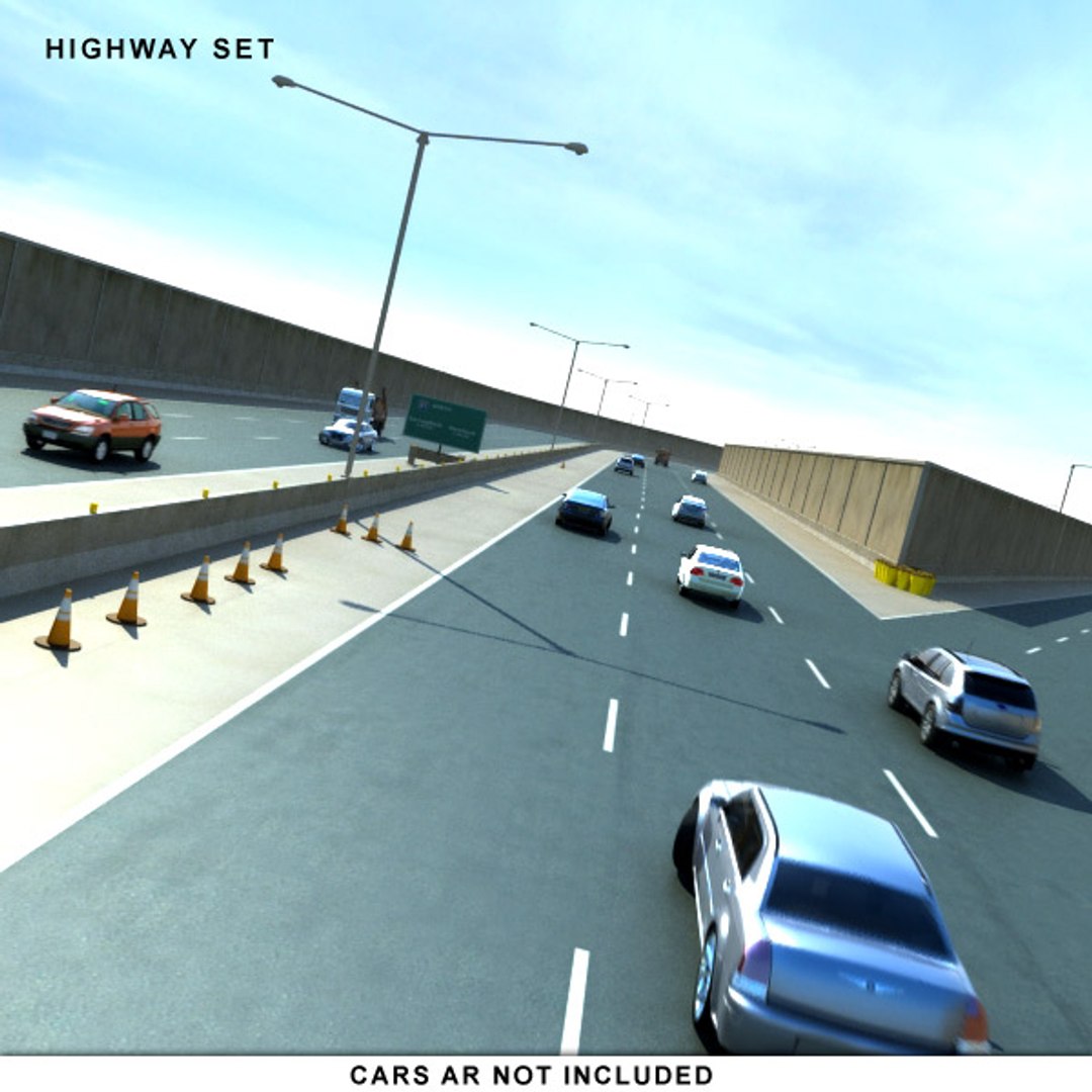 3ds Max Street Highway Objects