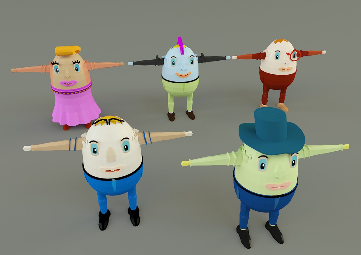 3D Model Egg Characters 3D Model - TurboSquid 2135971