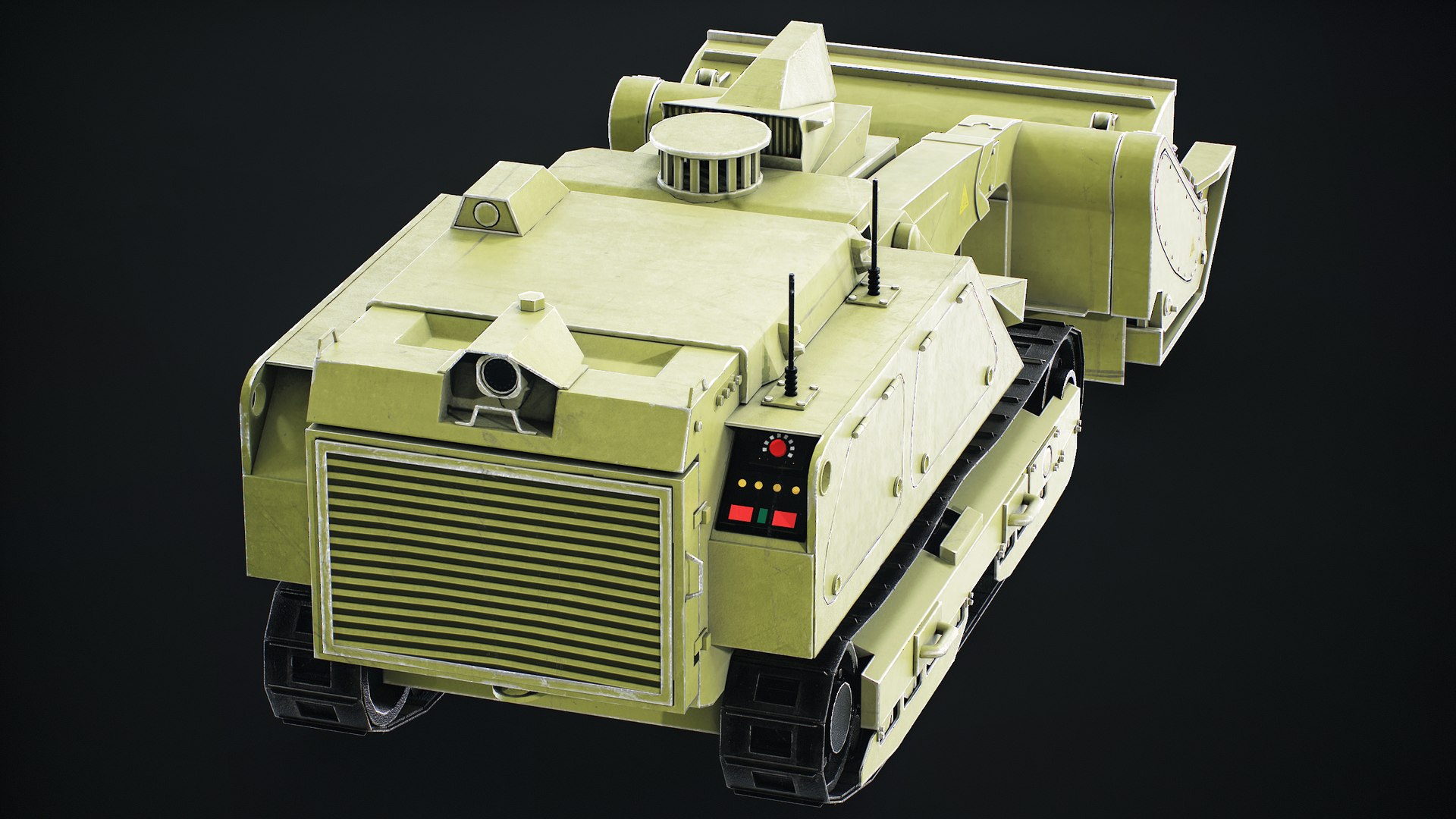 Uran-6 Multifunctional Robotic Demining System - Milling Mine Flail 3D ...