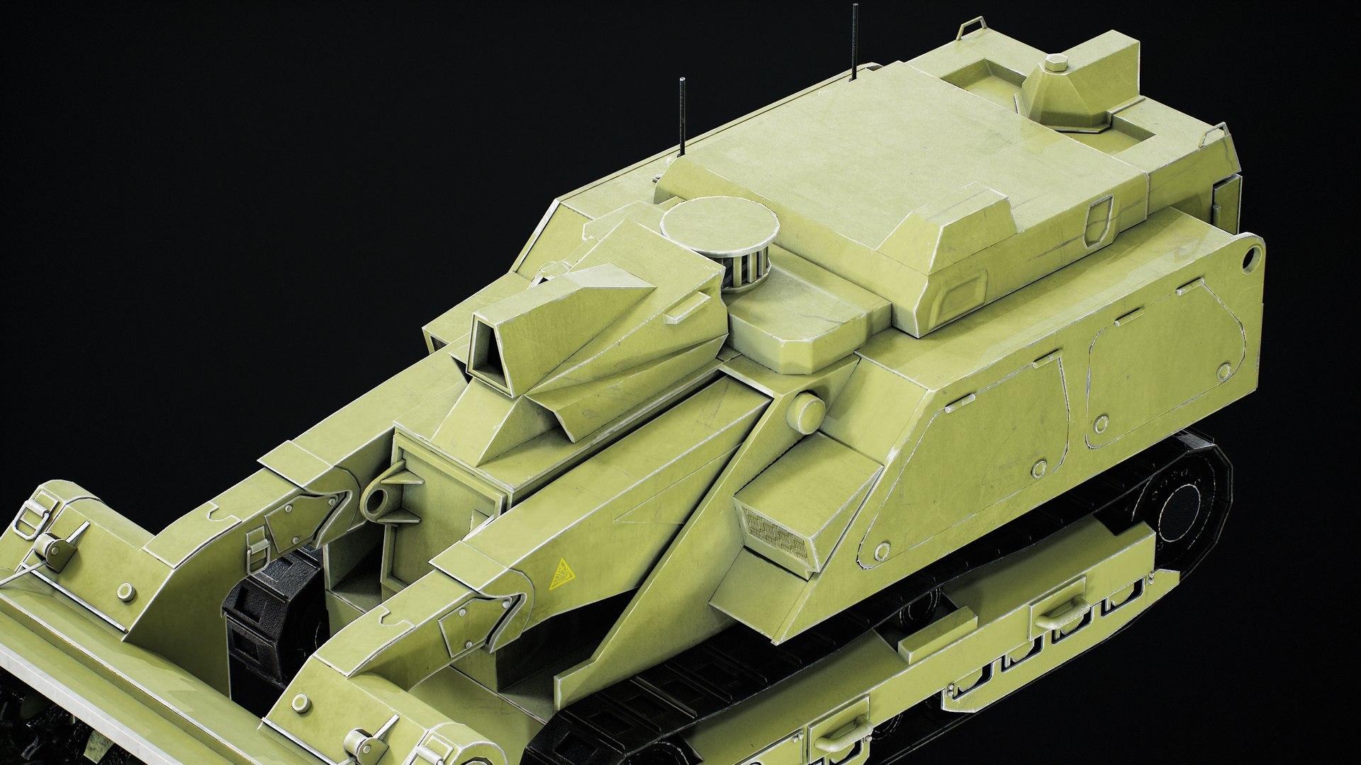 Uran-6 Multifunctional Robotic Demining System - Milling Mine Flail 3D ...