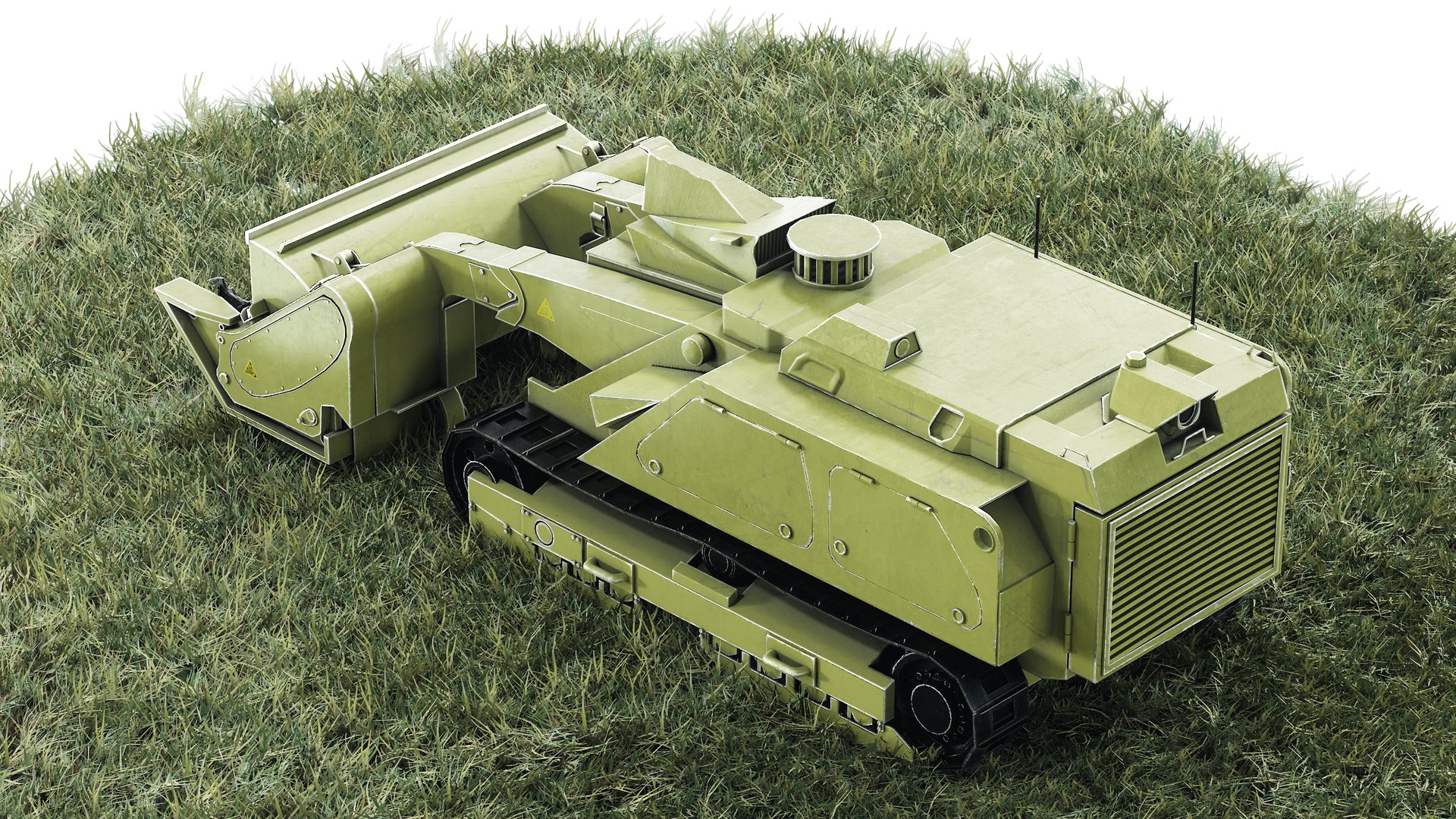 Uran-6 Multifunctional Robotic Demining System - Milling Mine Flail 3D ...