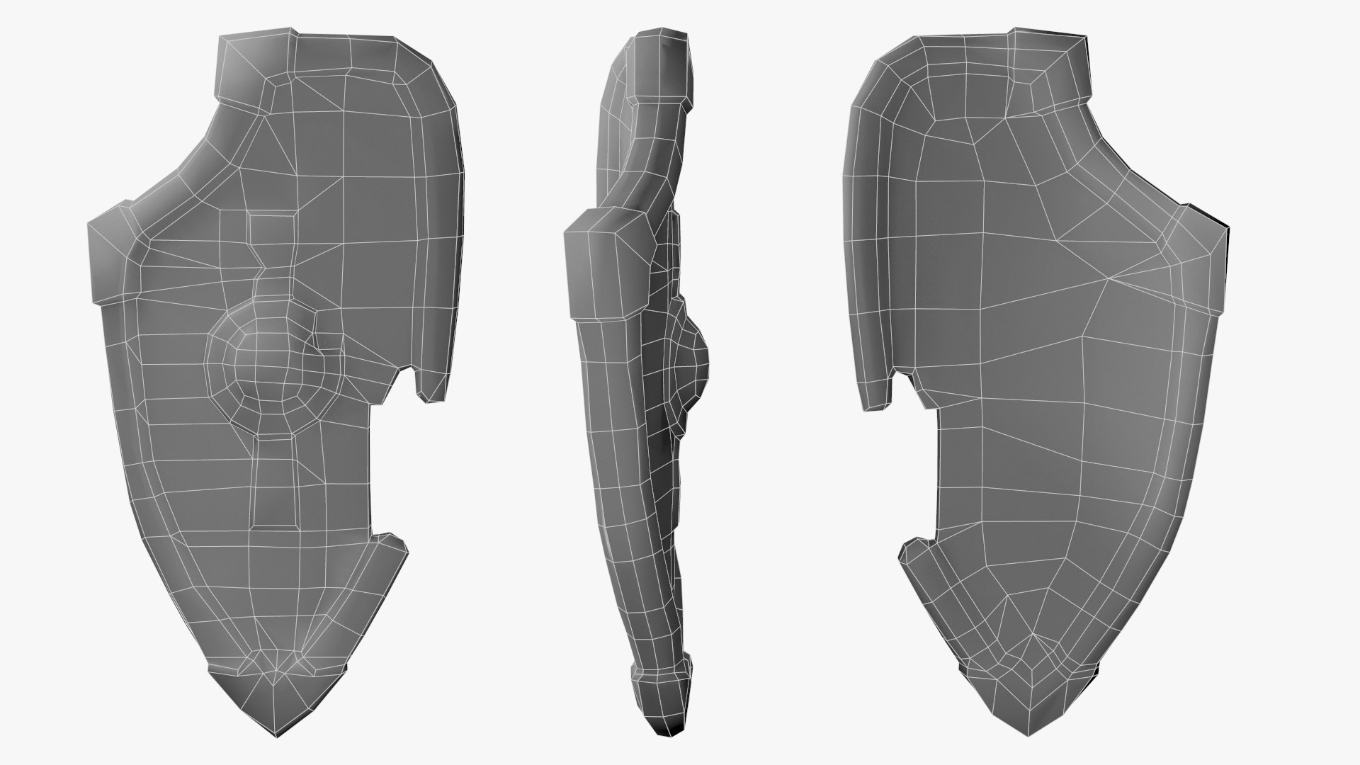3D DAMAGED SHIELD Model - TurboSquid 1732123