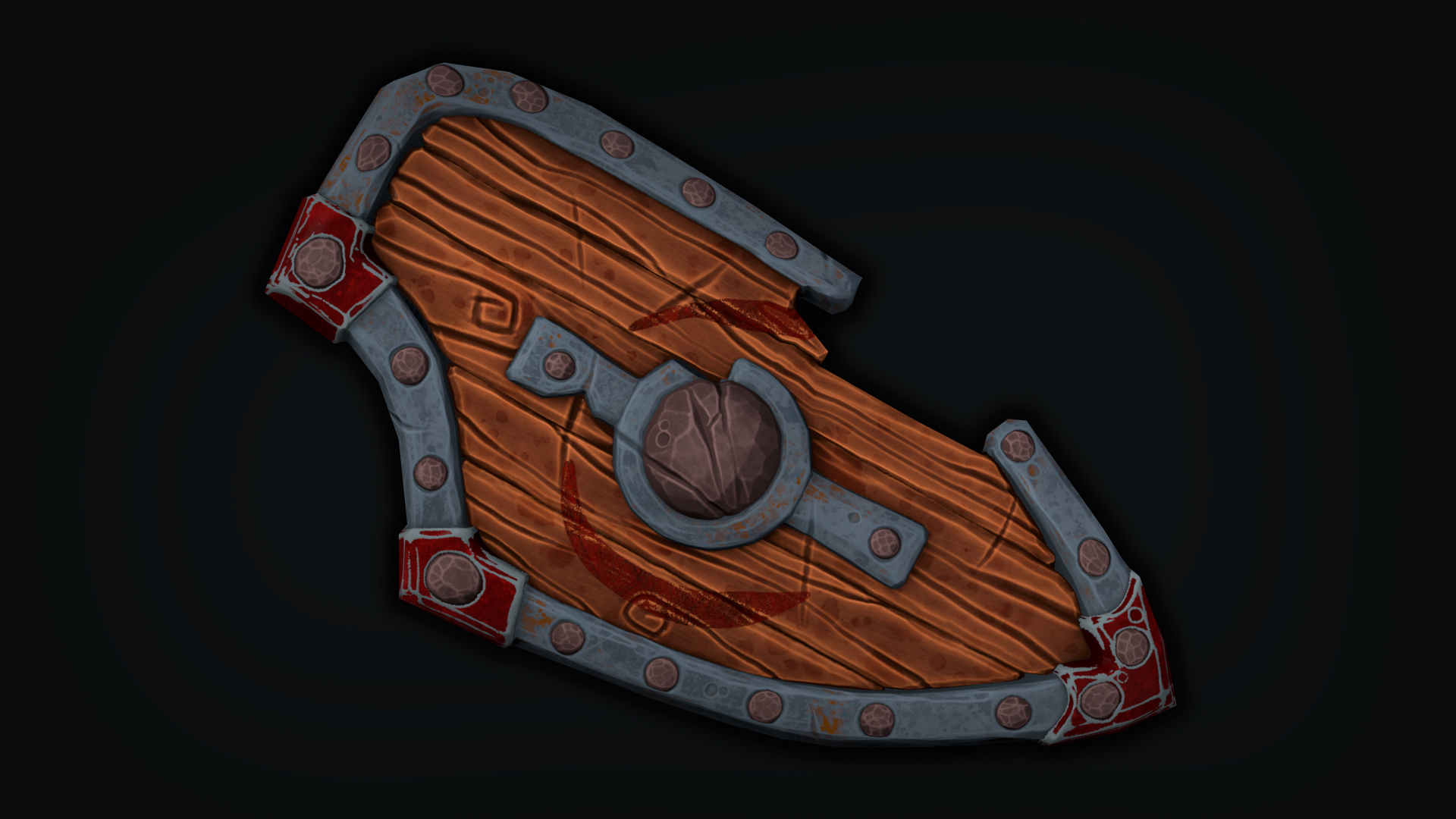 3D DAMAGED SHIELD model - TurboSquid 1732123