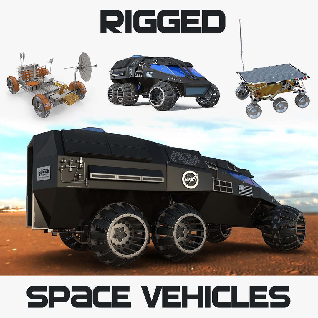 3D model rigged space vehicles - TurboSquid 1294020