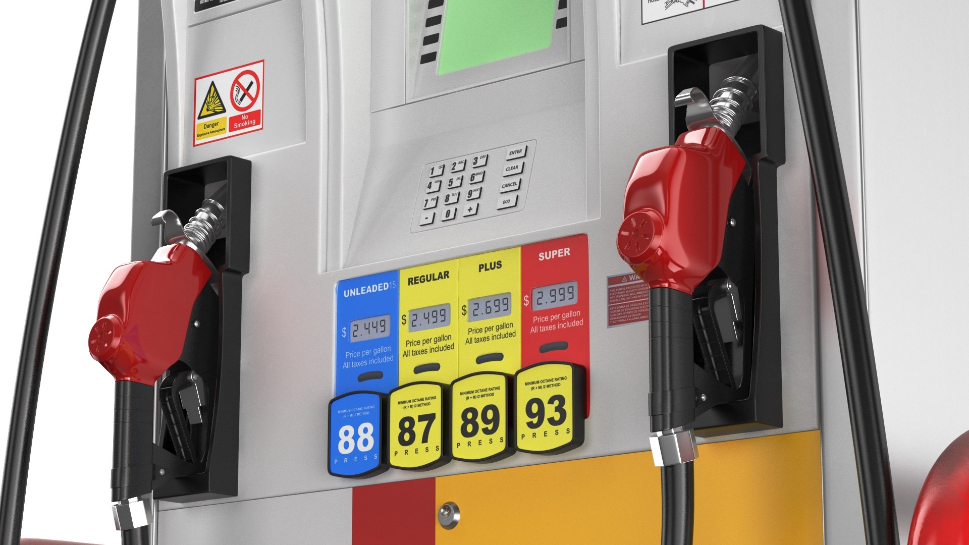 3D Detailed Shell Gas Pump Model - TurboSquid 2018275