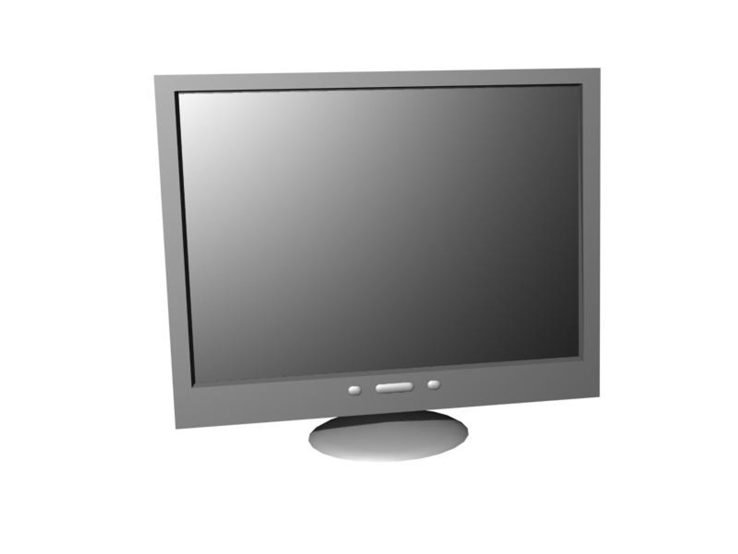 3d Model Of Tft Monitor