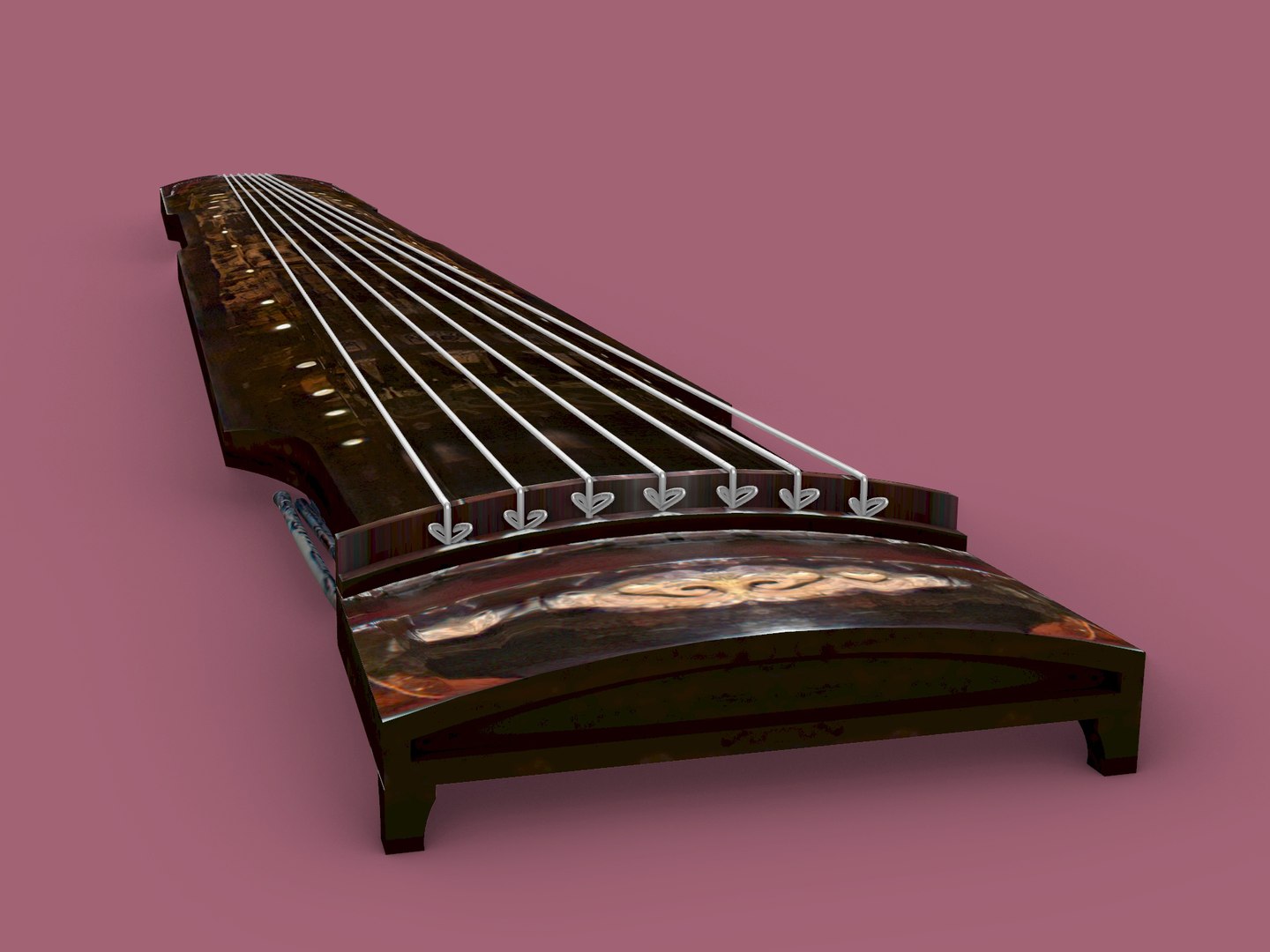 Chinese Zither 3D - TurboSquid 2073068