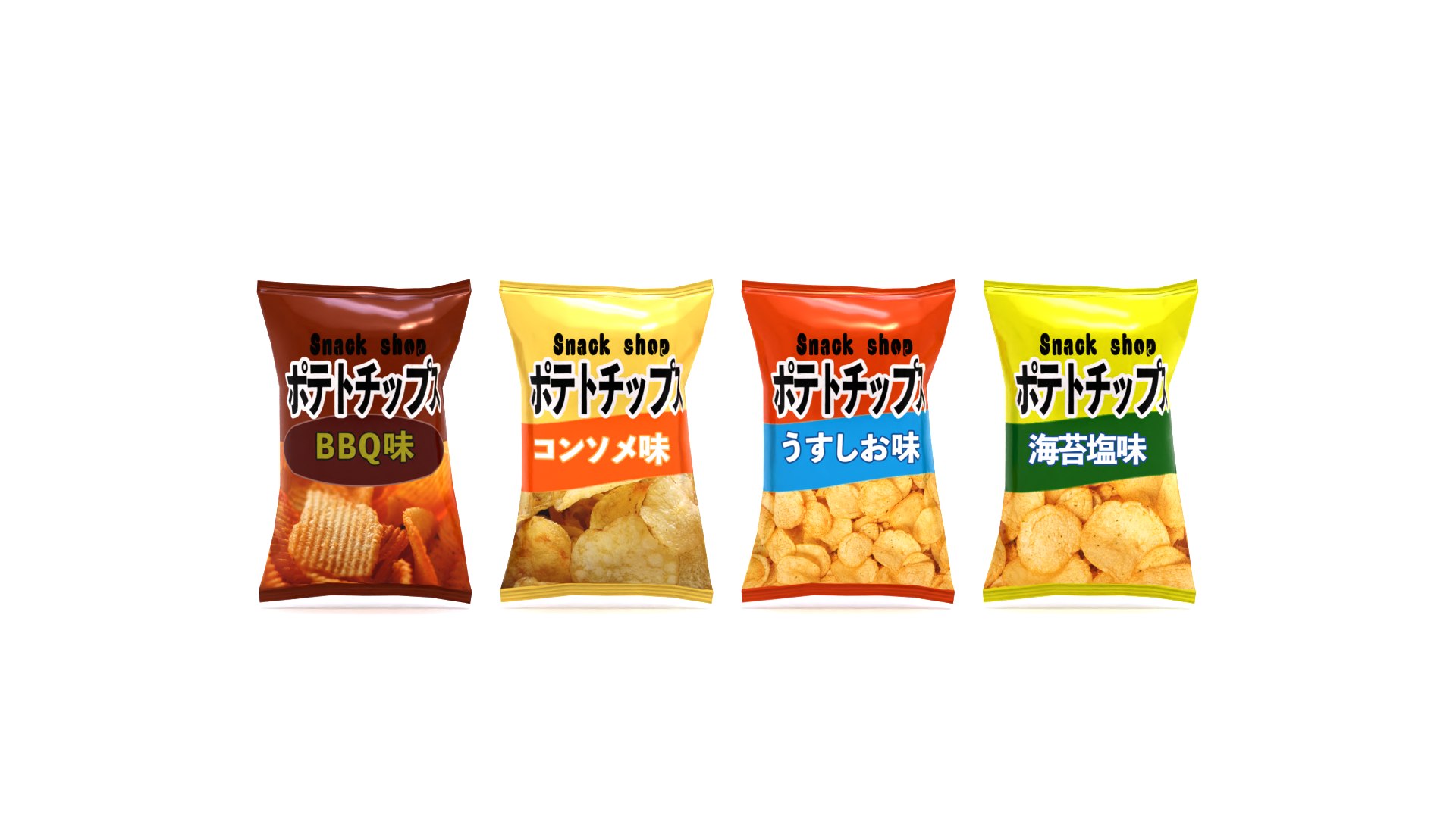 Potato Chips 3D Model - TurboSquid 2014585