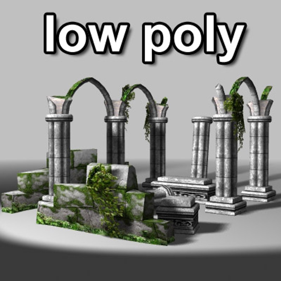 3d ancient ruins model