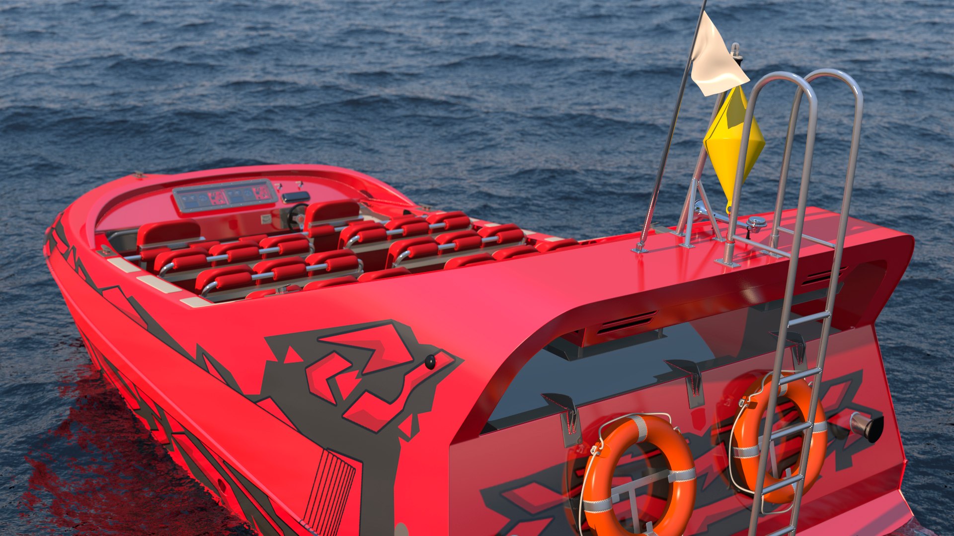 Speed Jet Boat 3D model - TurboSquid 1774604