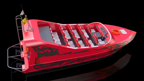 Speed Jet Boat 3D model - TurboSquid 1774604