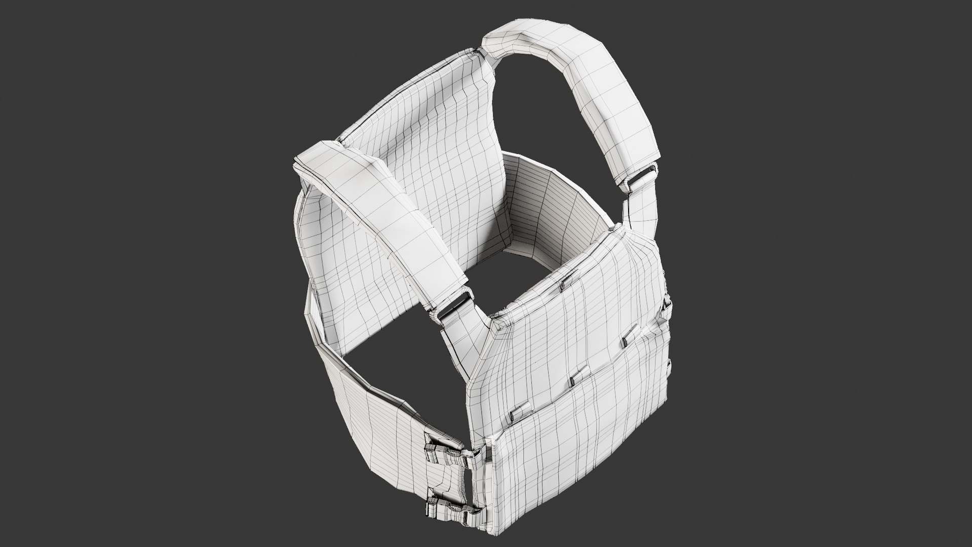 3D model realistic plate carrier black - TurboSquid 1519273