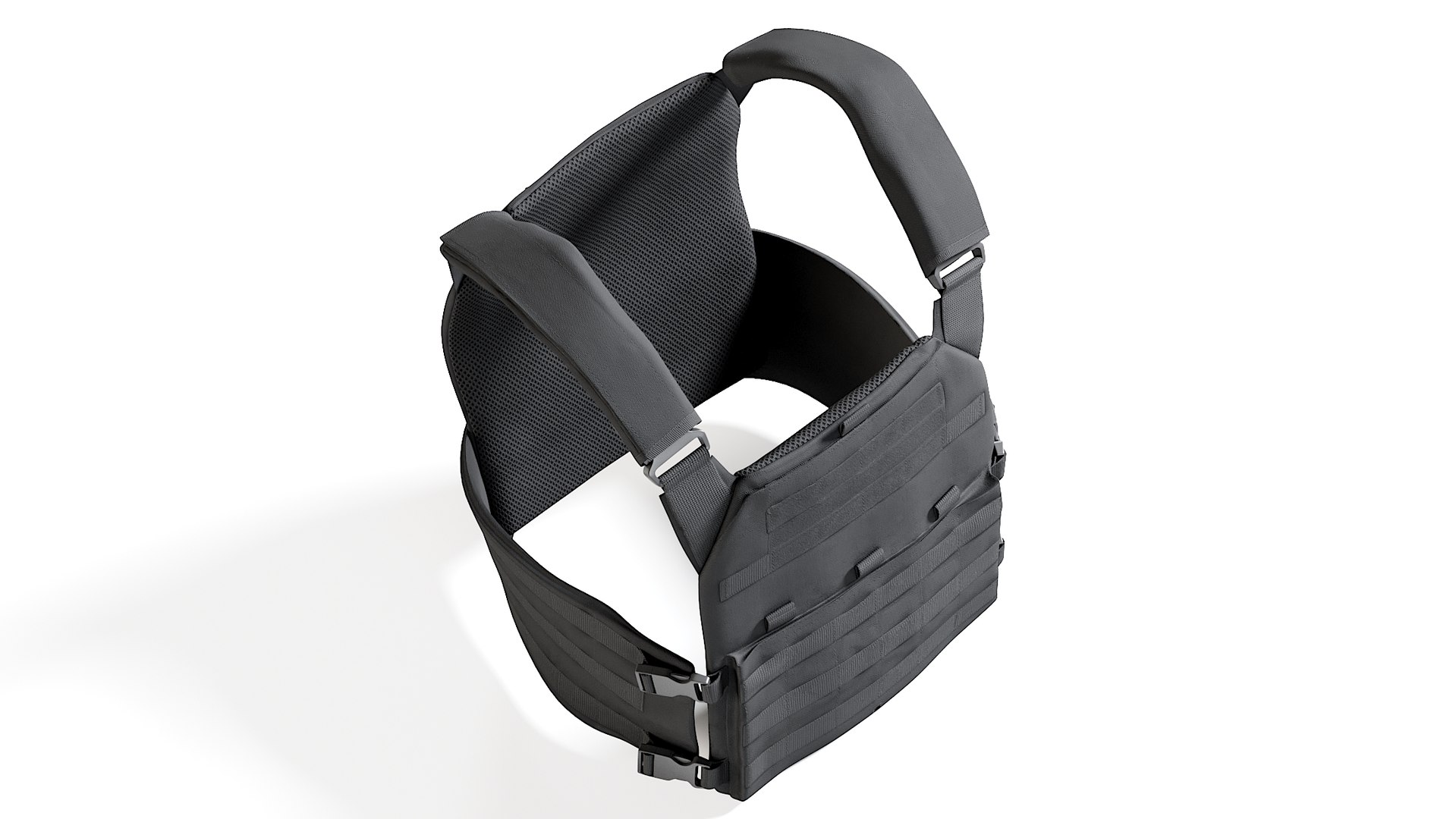 3D model realistic plate carrier black - TurboSquid 1519273