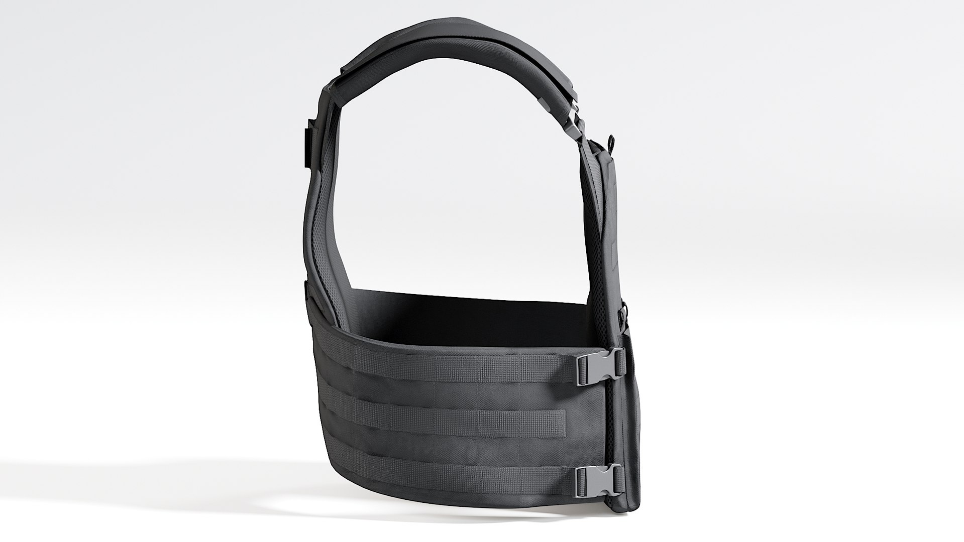 3D model realistic plate carrier black - TurboSquid 1519273