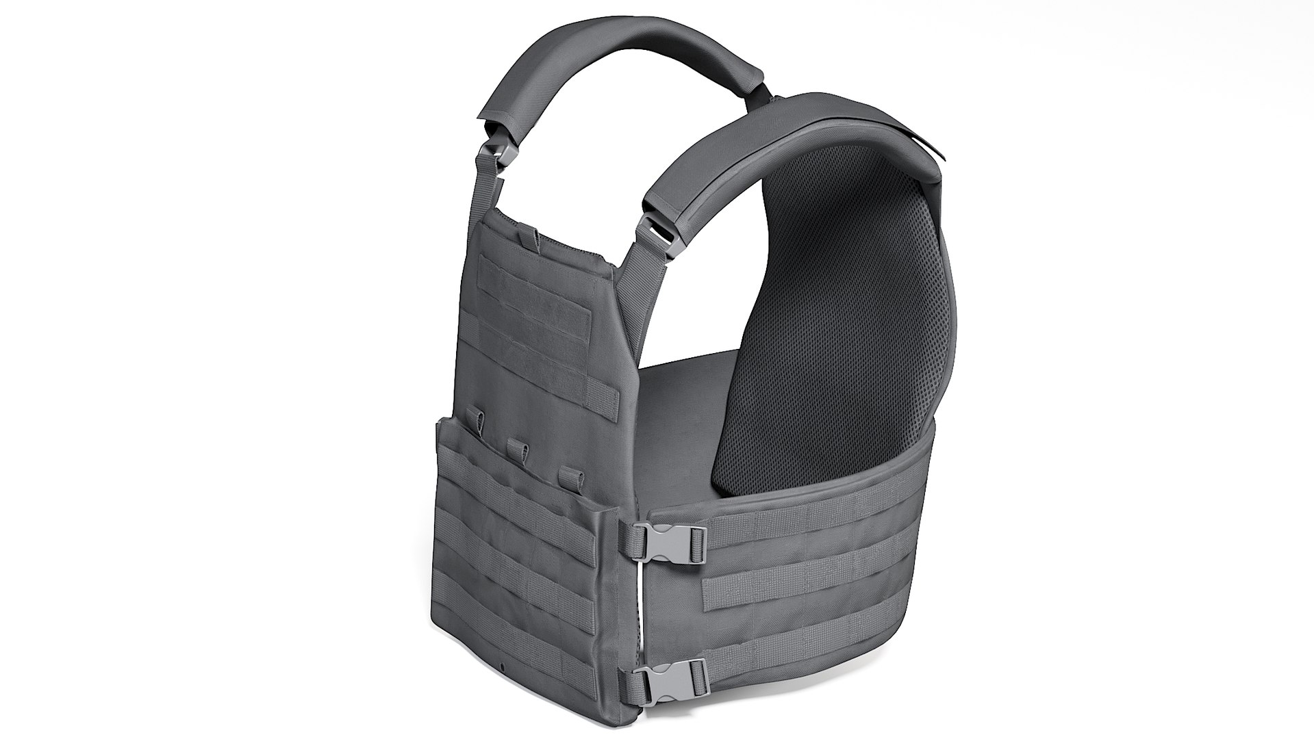 3D model realistic plate carrier black - TurboSquid 1519273