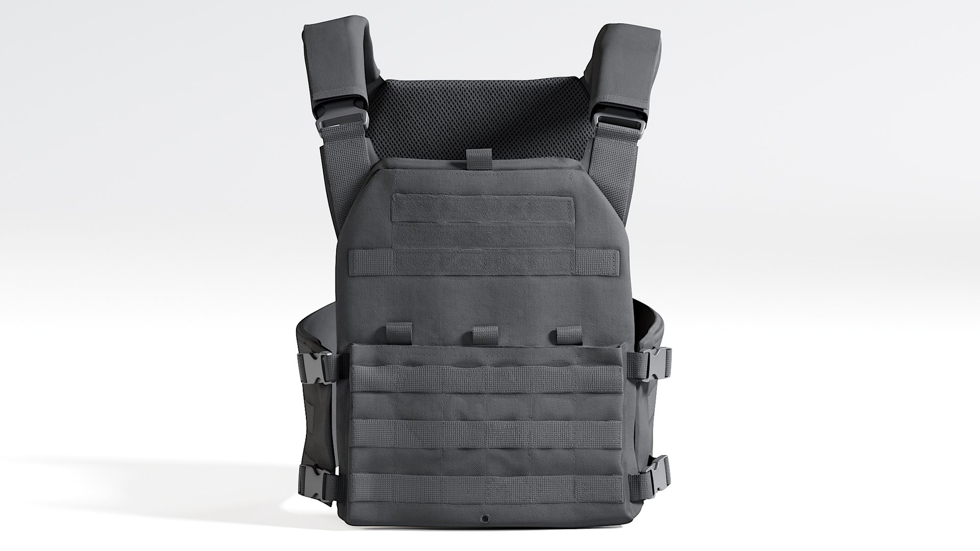 3D model realistic plate carrier black - TurboSquid 1519273