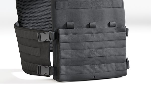 3D model realistic plate carrier black - TurboSquid 1519273