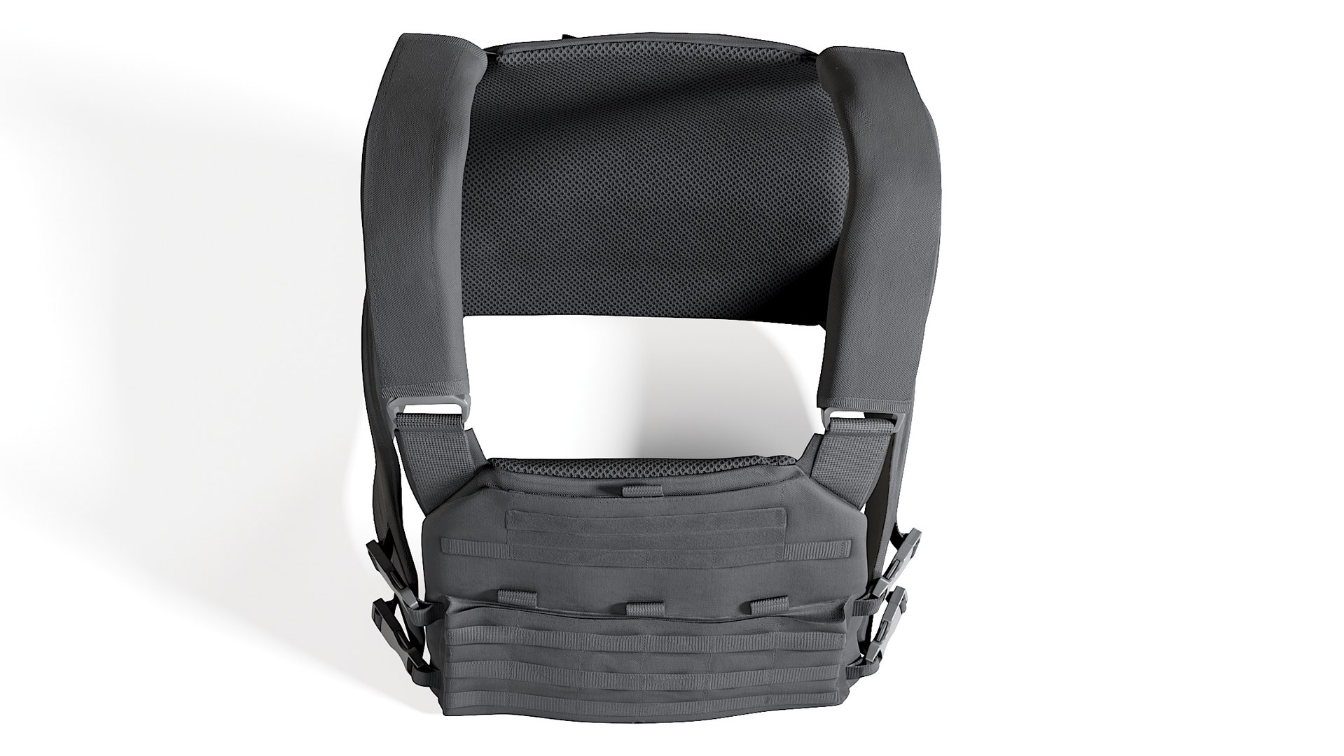 3D model realistic plate carrier black - TurboSquid 1519273