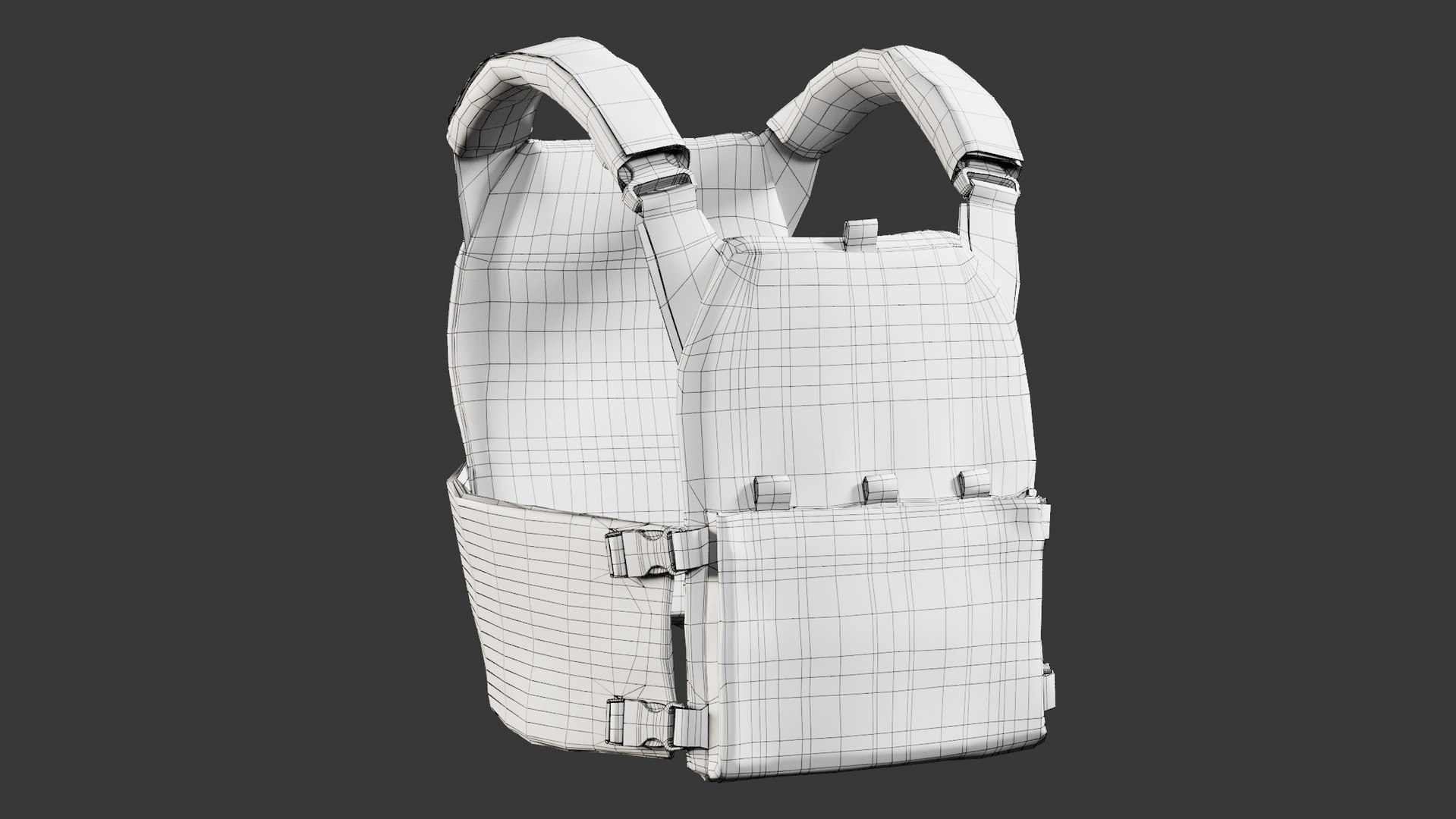 3D model realistic plate carrier black - TurboSquid 1519273