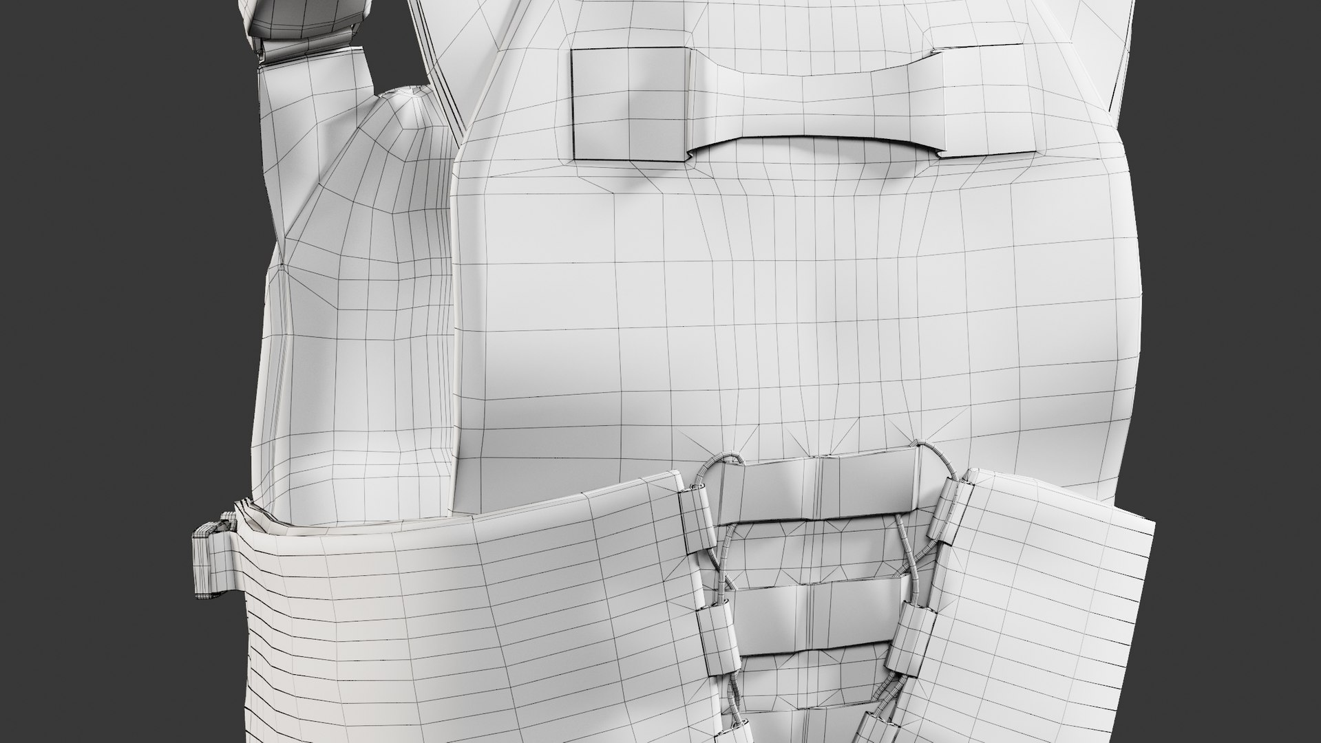 3D model realistic plate carrier black - TurboSquid 1519273