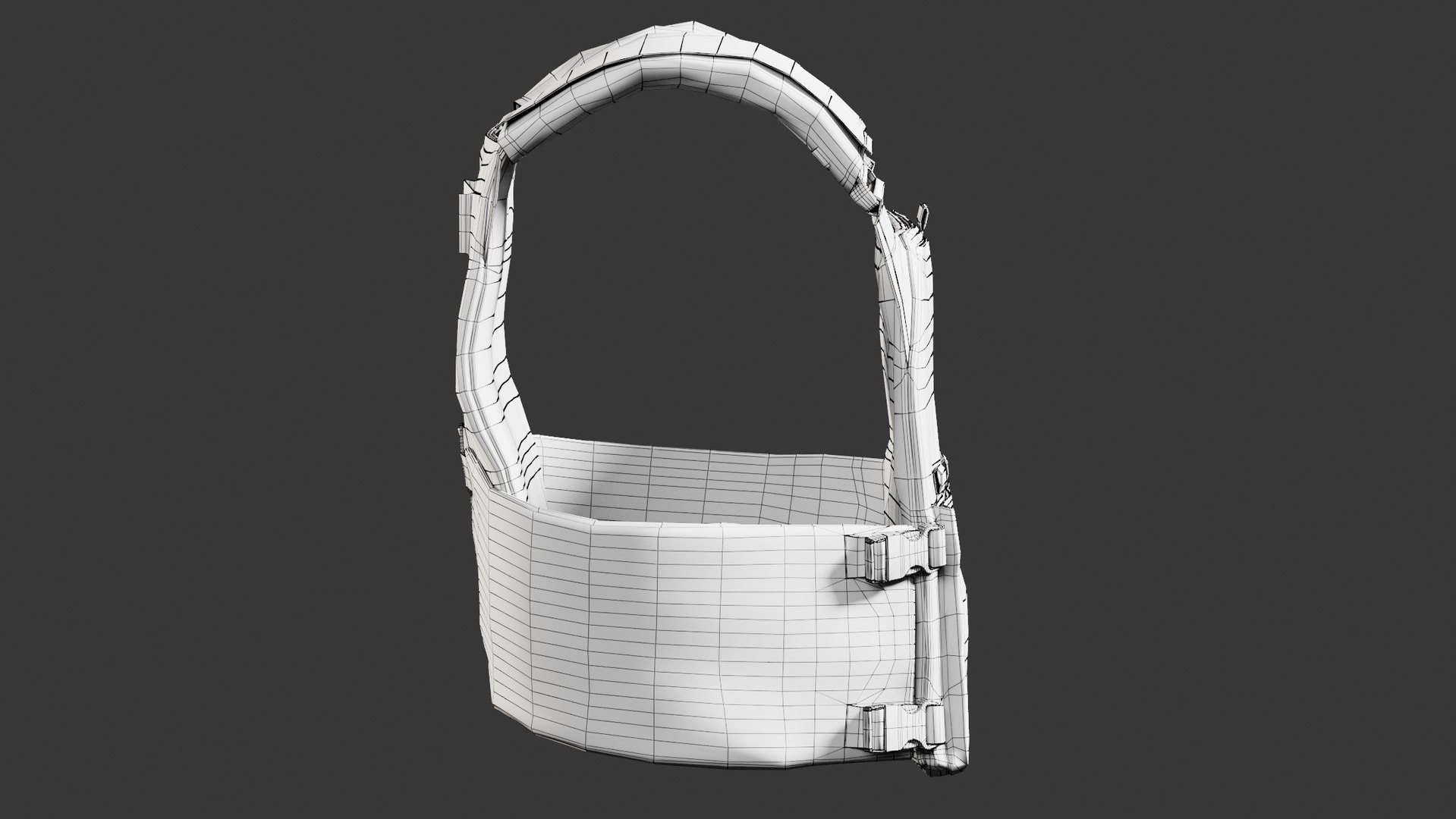 3D model realistic plate carrier black - TurboSquid 1519273