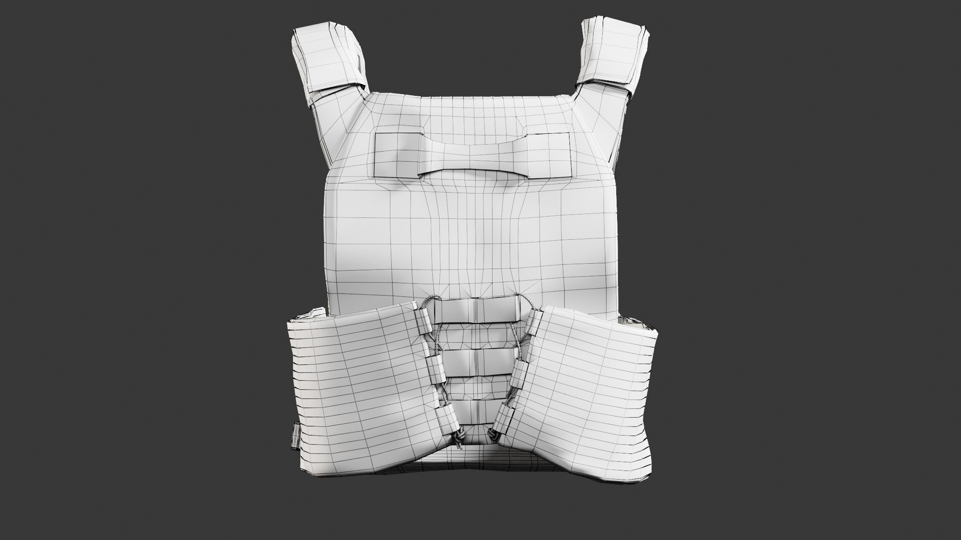 3D model realistic plate carrier black - TurboSquid 1519273