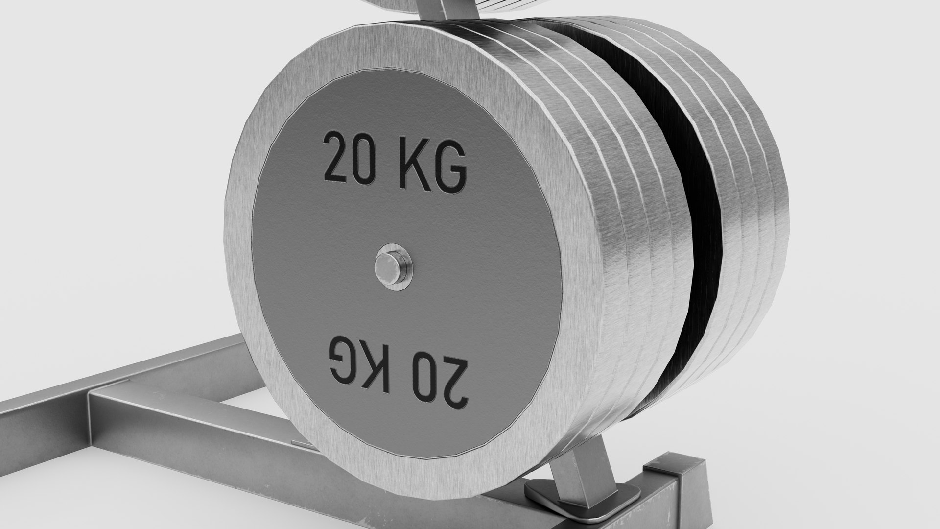 3D Plate Weights Set - TurboSquid 2321671