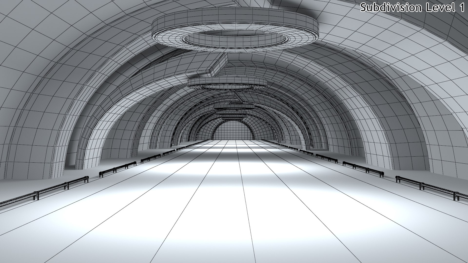 Sci-Fi Futuristic Corridor 3D - TurboSquid 1821694