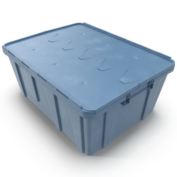 3d model of plastic crate lid