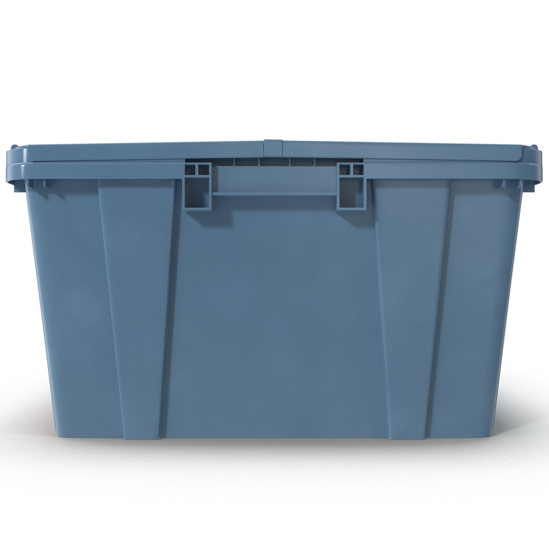 3d model of plastic crate lid