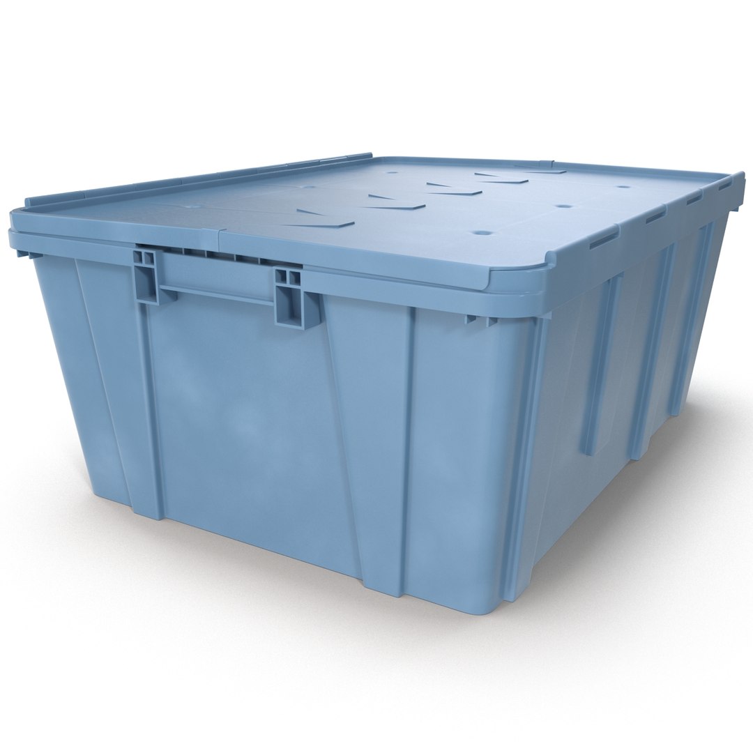 3d Model Of Plastic Crate Lid