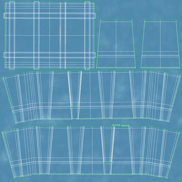 3d model of plastic crate lid