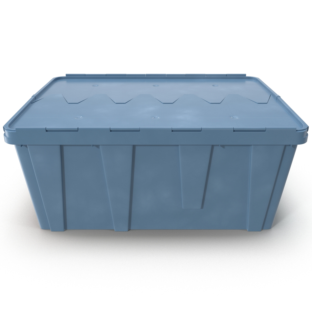 3d model of plastic crate lid