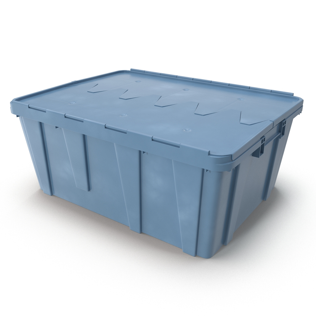 3d Model Of Plastic Crate Lid