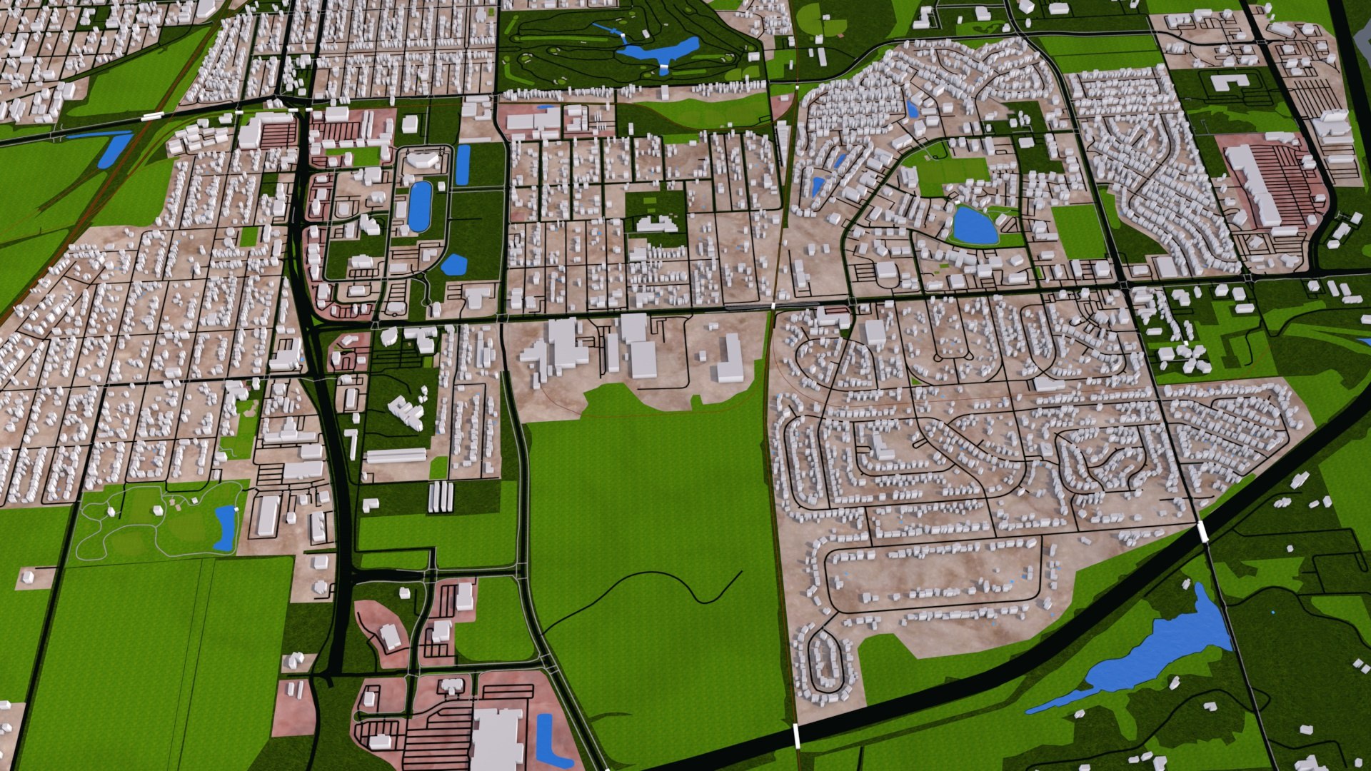 3D Springfield City Buildings Model - TurboSquid 1532151