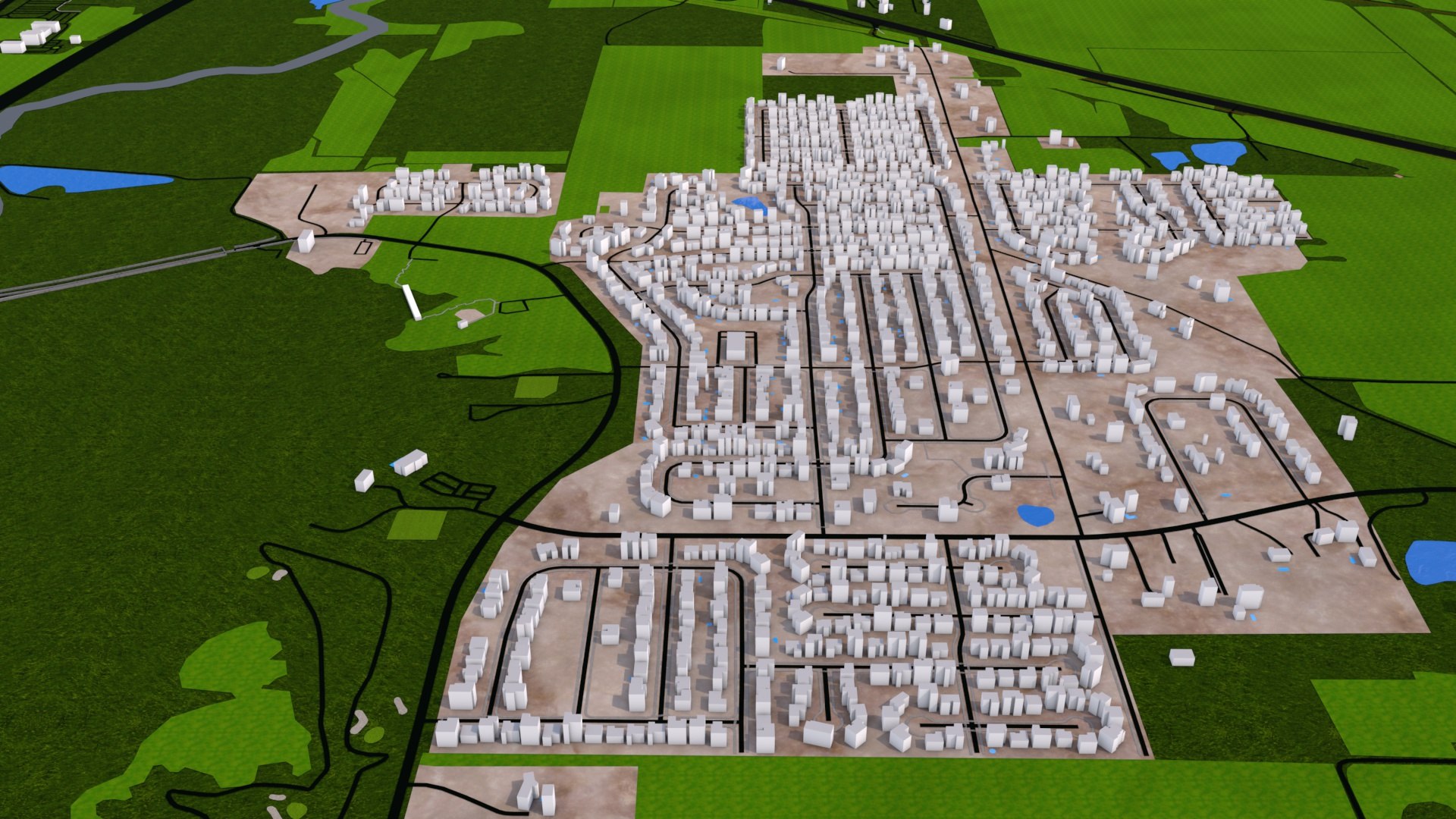 3D springfield city buildings model - TurboSquid 1532151