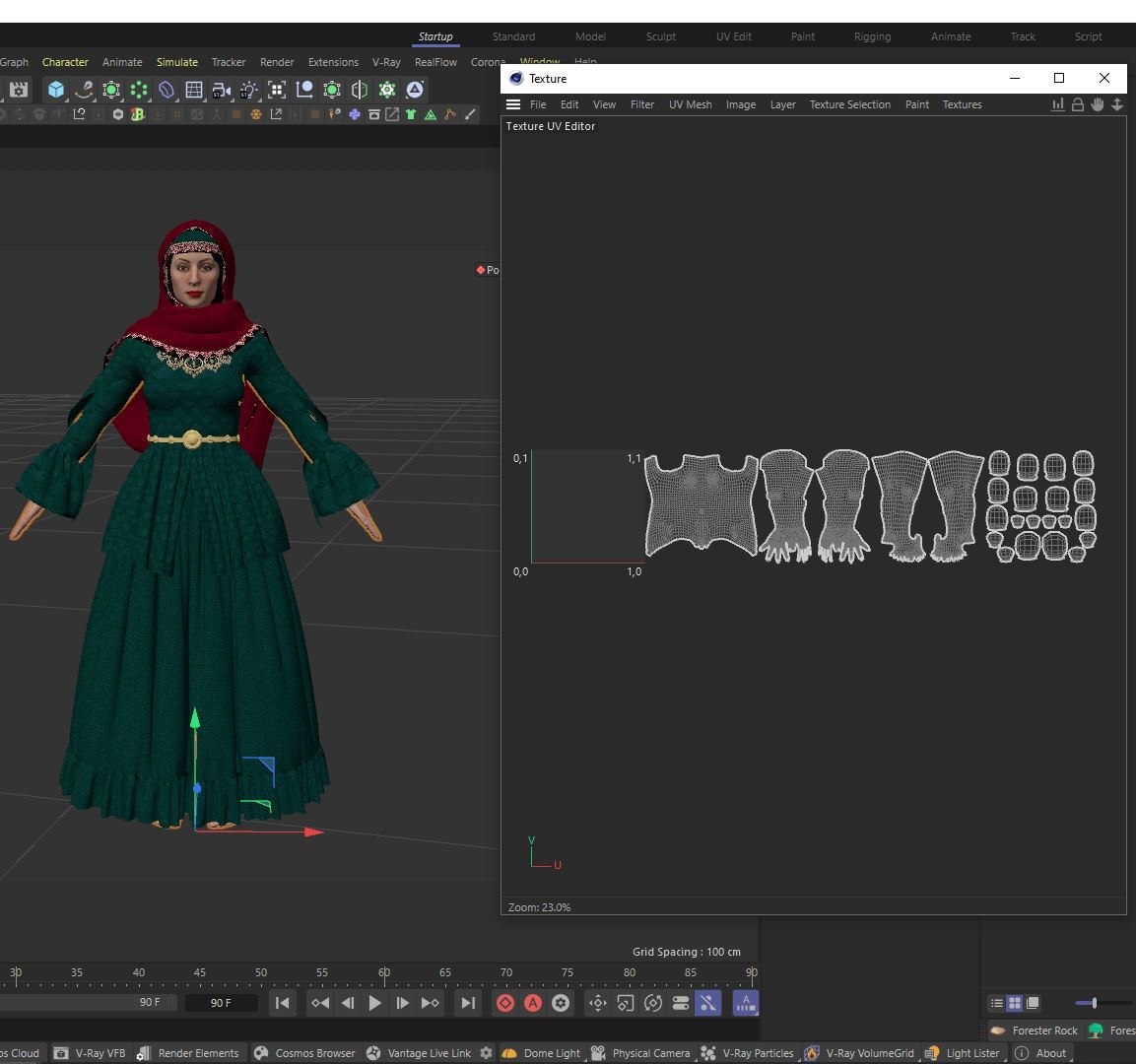 HISTORY CHARACTER NATAVAN XURSHUDBANU 3D Model - TurboSquid 2173006