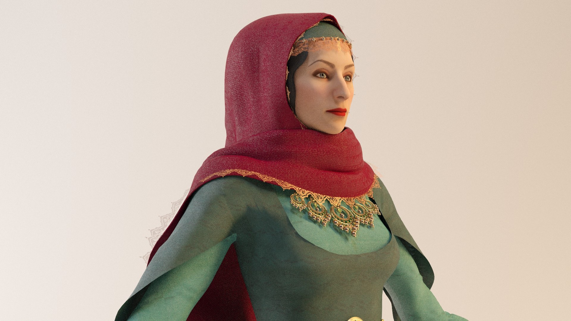 HISTORY CHARACTER NATAVAN XURSHUDBANU 3D Model - TurboSquid 2173006