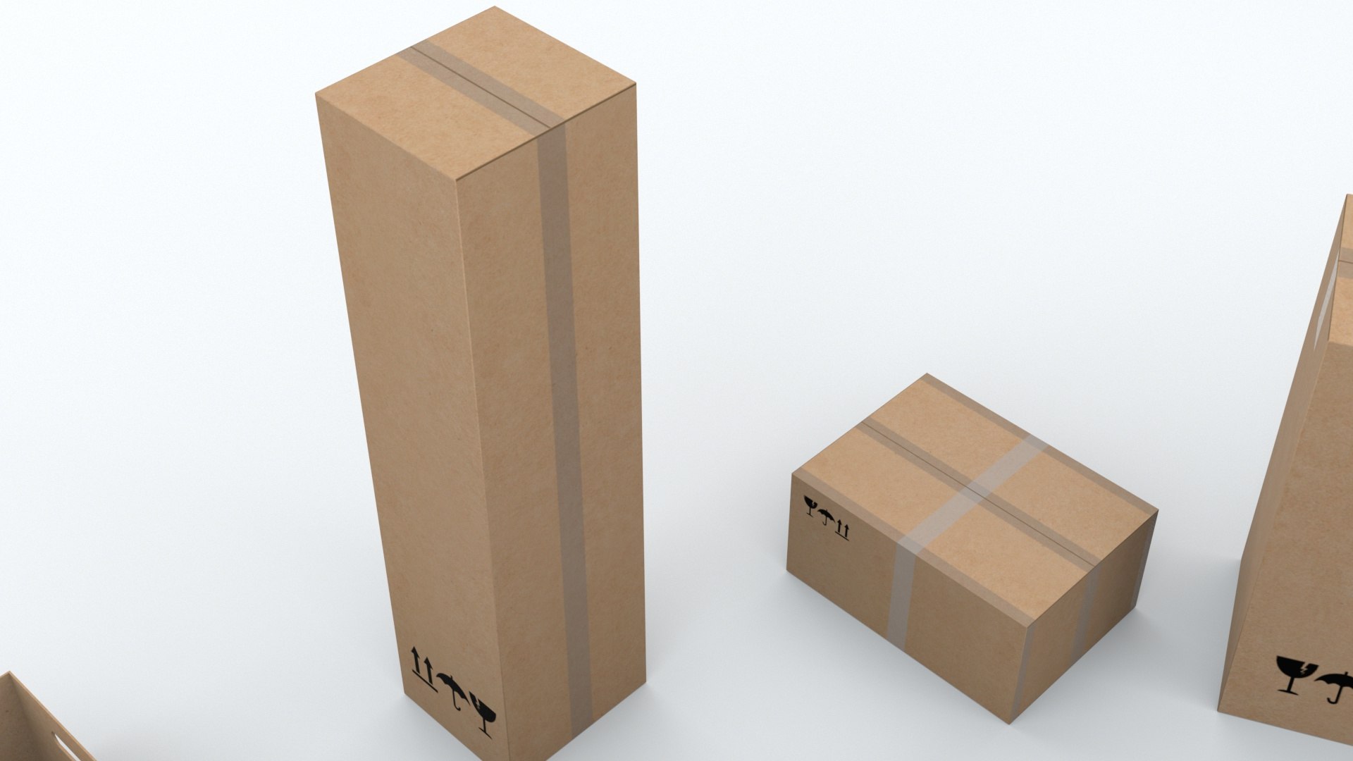 10 Different Boxes 3D Model - TurboSquid 1579580