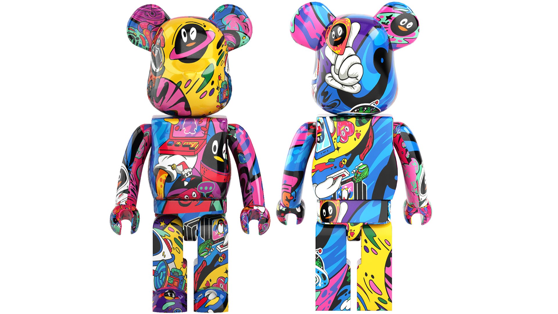 3D Basquiat Bearbrick Collection Model - TurboSquid 2299182